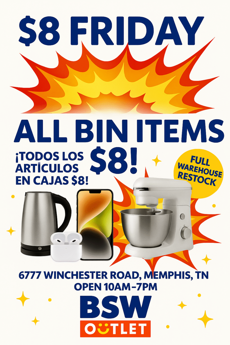 BSW Outlet – Memphis Discount & Bin Store – Huge Daily Deals